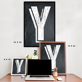 Alphabet Letters - Y Poster – Inspired Silver